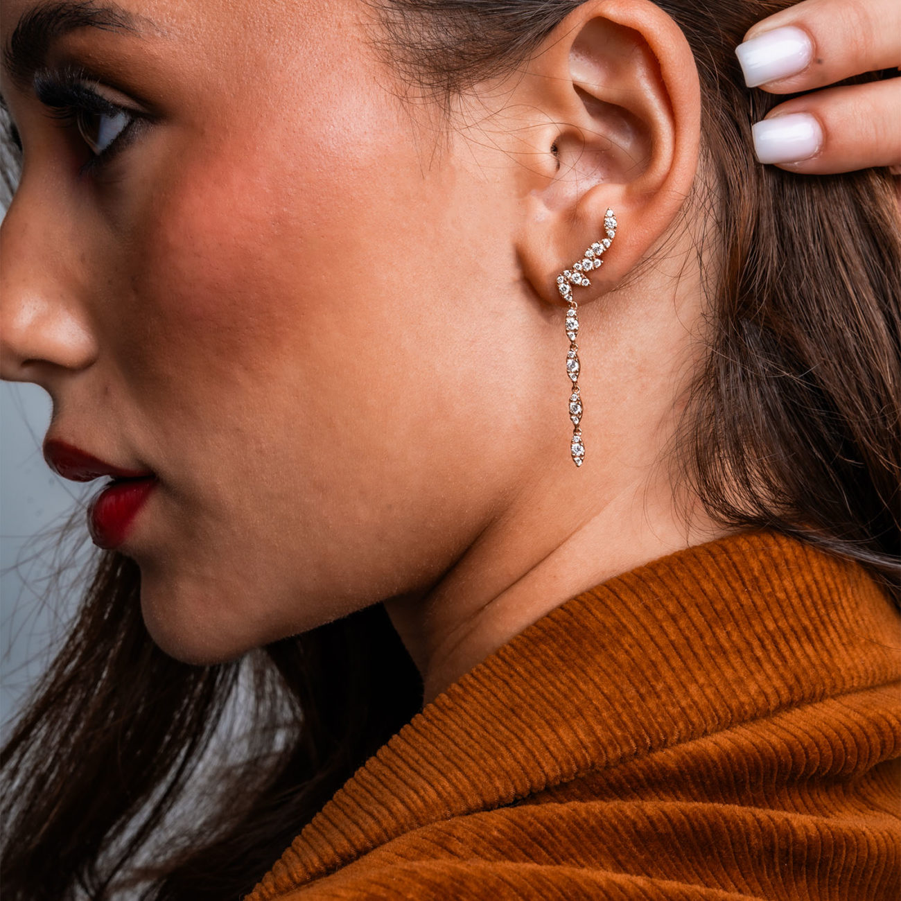 Boucle d'oreille Amanda Divine Longue - Helena Joy